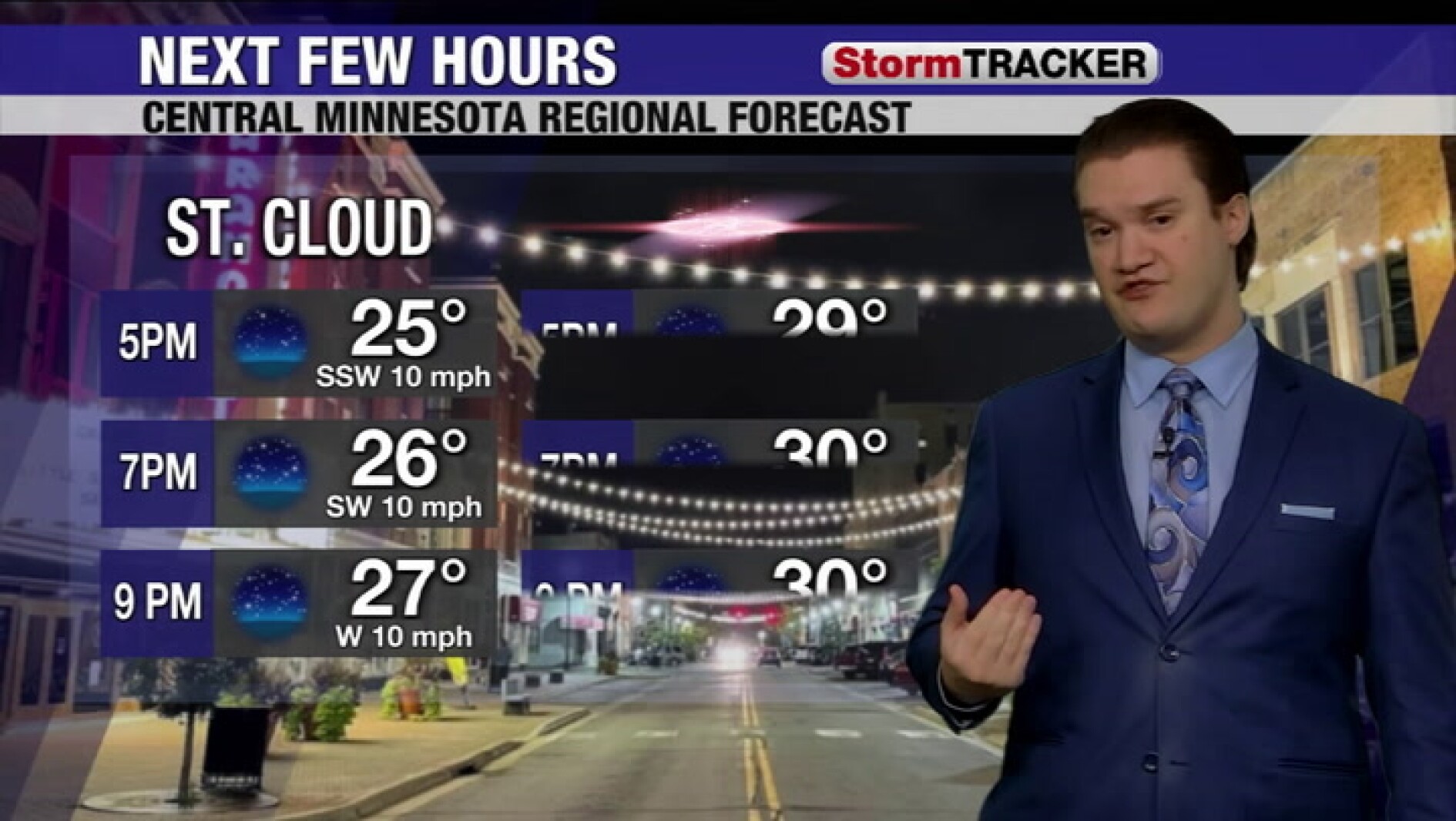 Staying mild tonight, and tracking a warmer start to the week ...
