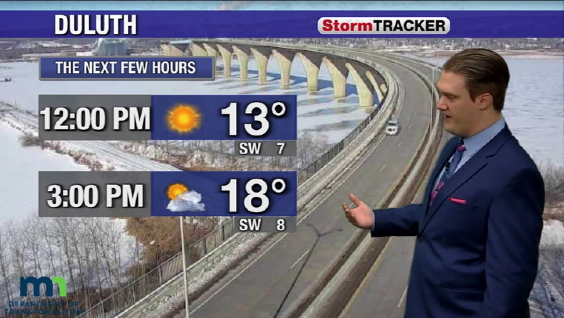 Sunshine and warmer temperatures today, with snow moving in tonight ...