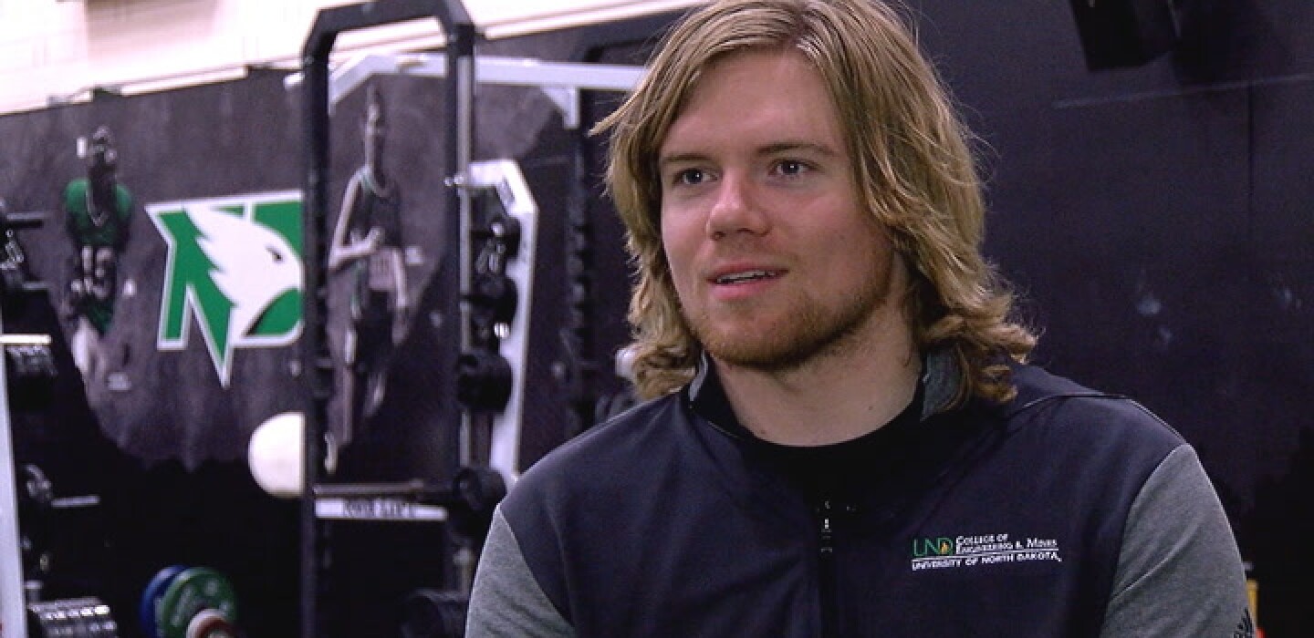UND's Hunter Pinke asks, 'What can I become?' as he prepares to ...
