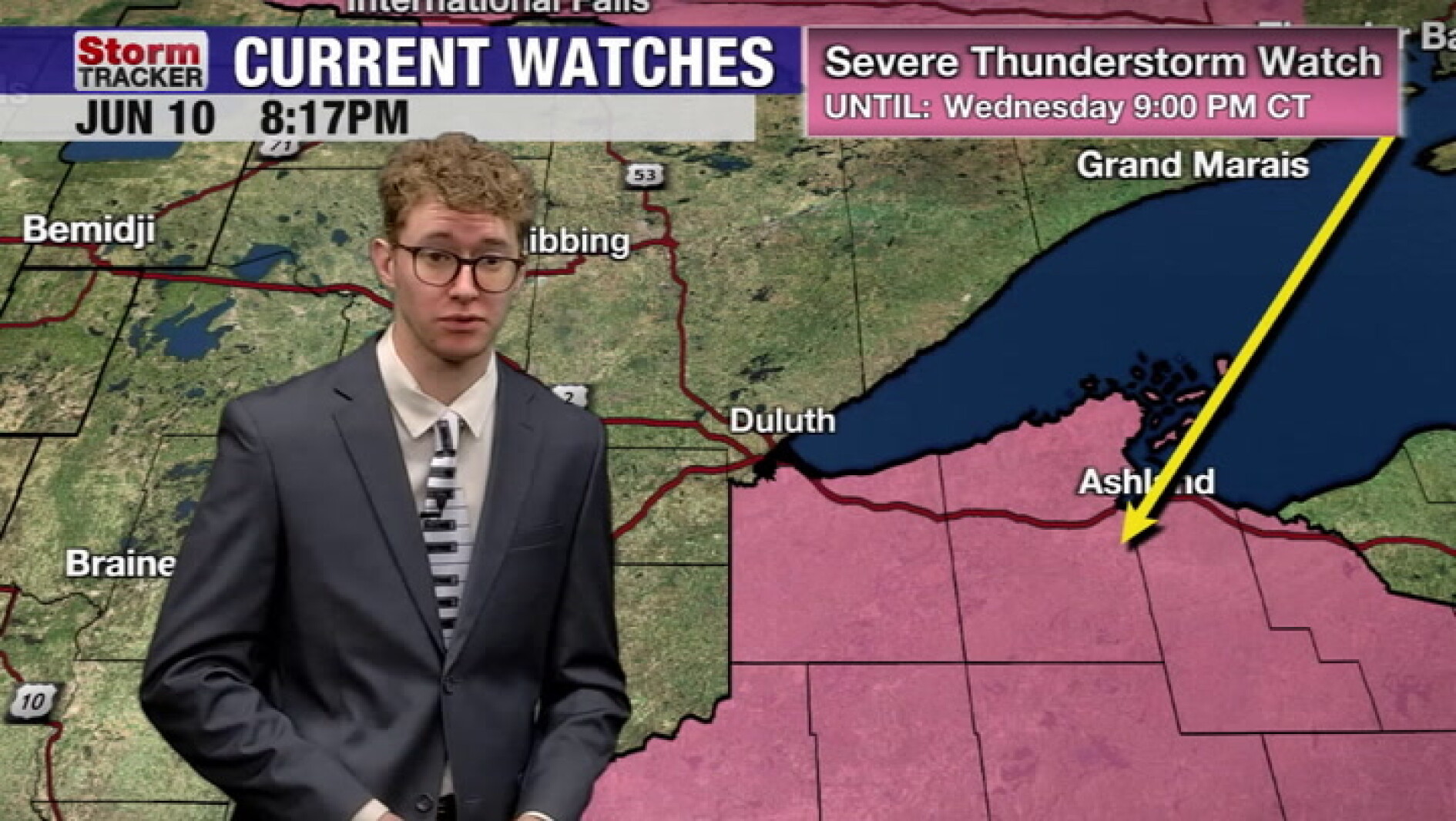 Past the severe threat tonight, tracking rain showers tomorrow - Duluth ...