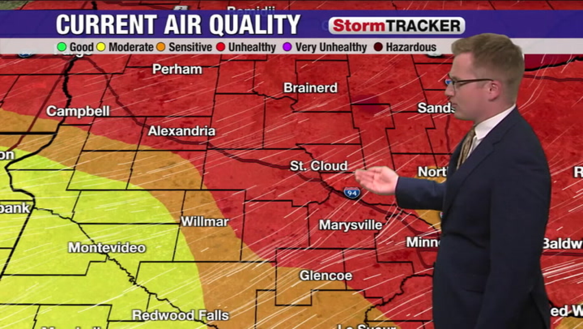 Widespread wildfire smoke in central MN this afternoon - West Central ...