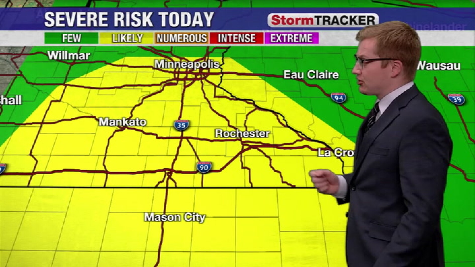 Tracking strong to severe storms later today - Post Bulletin ...