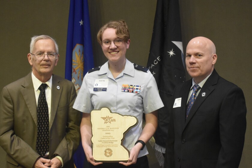 Civil Air Patrol cadet and Pierz student Nordica Dodge receives ... Civil Air Patrol cadet and Pierz student Nordica Dodge receives ...