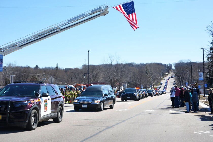 Procession for fallen Pope County sheriff's deputy draws hundreds to ... Procession for fallen Pope County sheriff's deputy draws hundreds to ...
