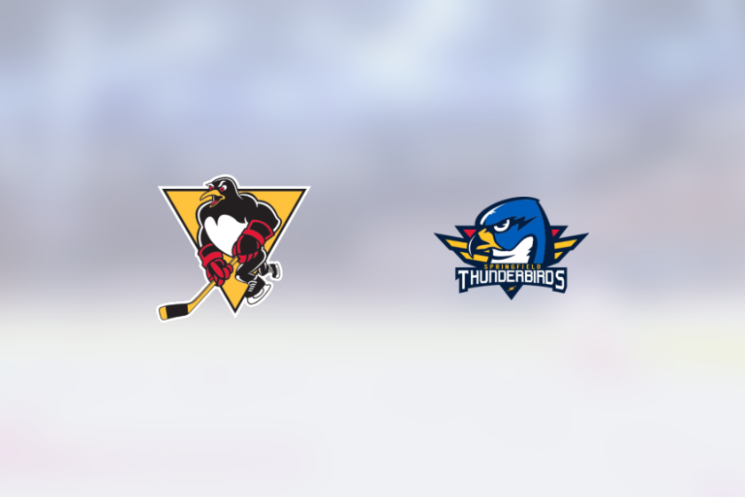 Springfield Thunderbirds beat Wilkes-Barre/Scranton Penguins in a close ...