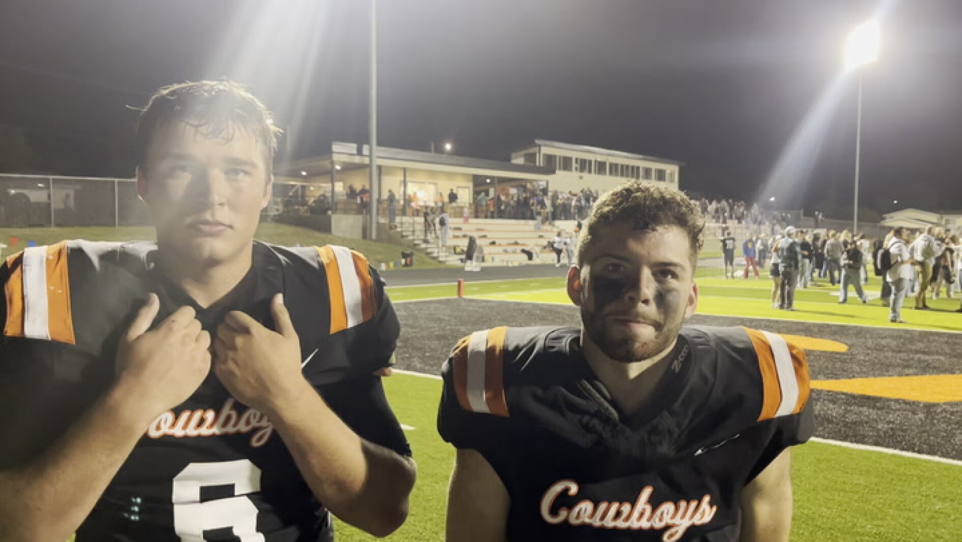 Tucker Bohmbach and Michael Dukart postgame Bowman County.MOV - The ...