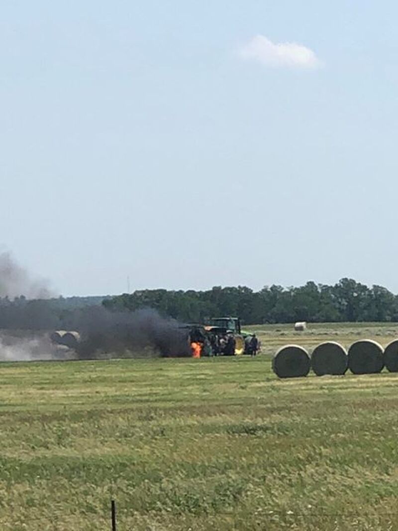 Fire Department Responds To Hay Bale Fire Today Perham Focus News