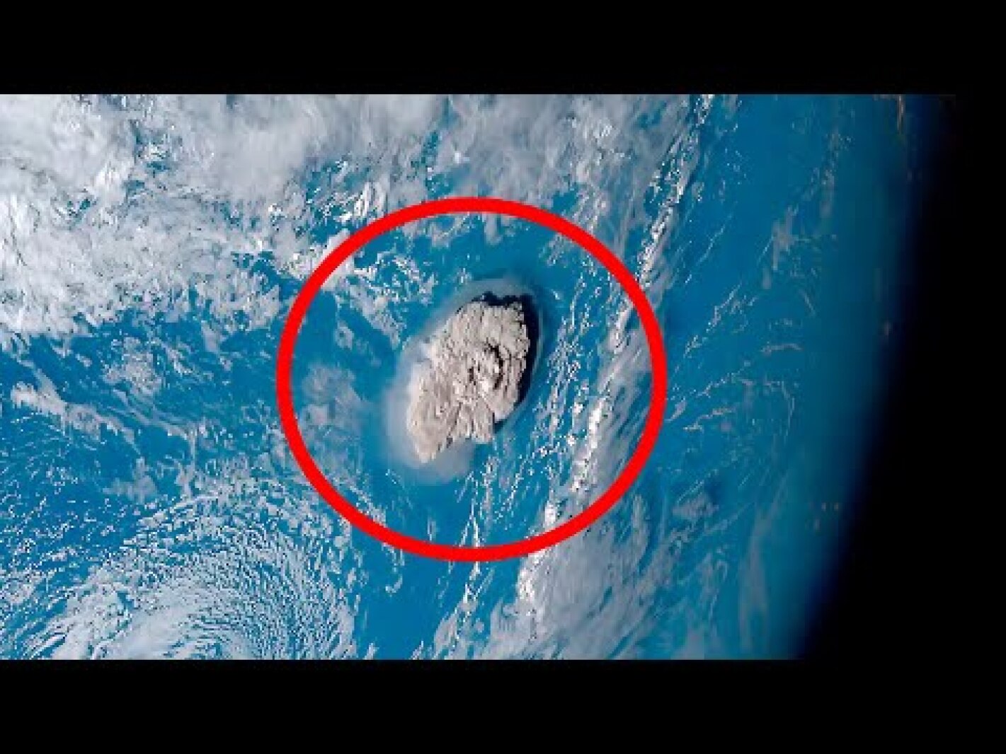 Hunga Tonga volcano eruption in 4K UHD with Shock Wave propagation ...