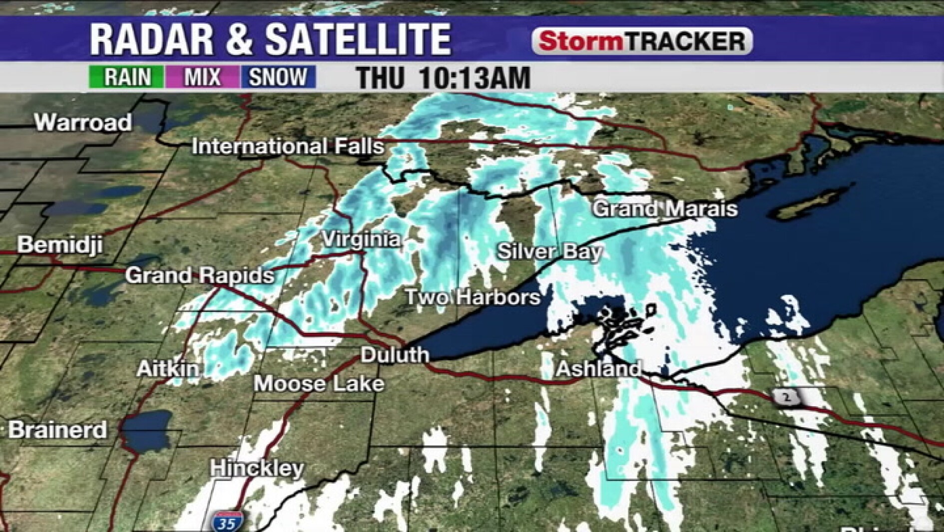 Snow continues to fall, reducing visibility around the Arrowhead this ...