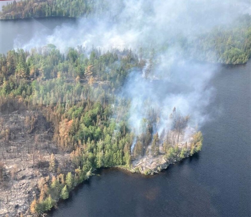 Several Aircraft Battle Boundary Waters Wildfire Duluth News Tribune