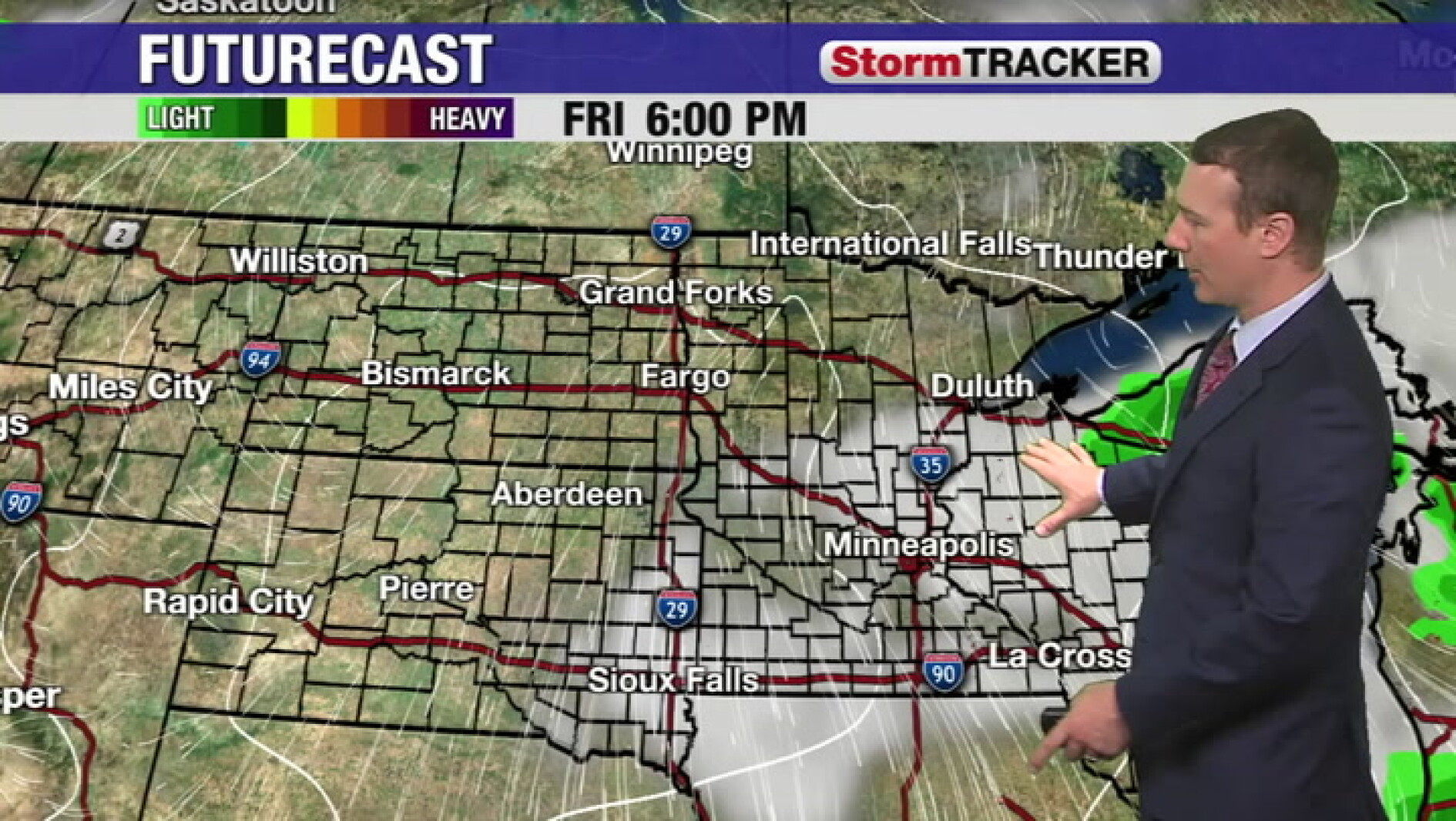 Futurecast outlook for precipitation and winds this weekend - InForum ...