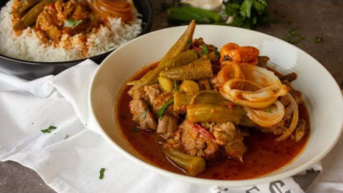 how to cook okra haitian style