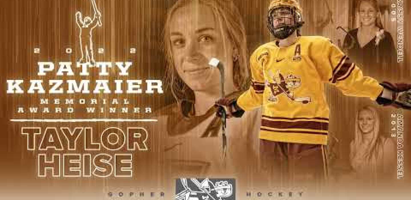 Taylor Heise: 2021-22 Patty Kazmaier Trophy Winner (Women's Hockey ...