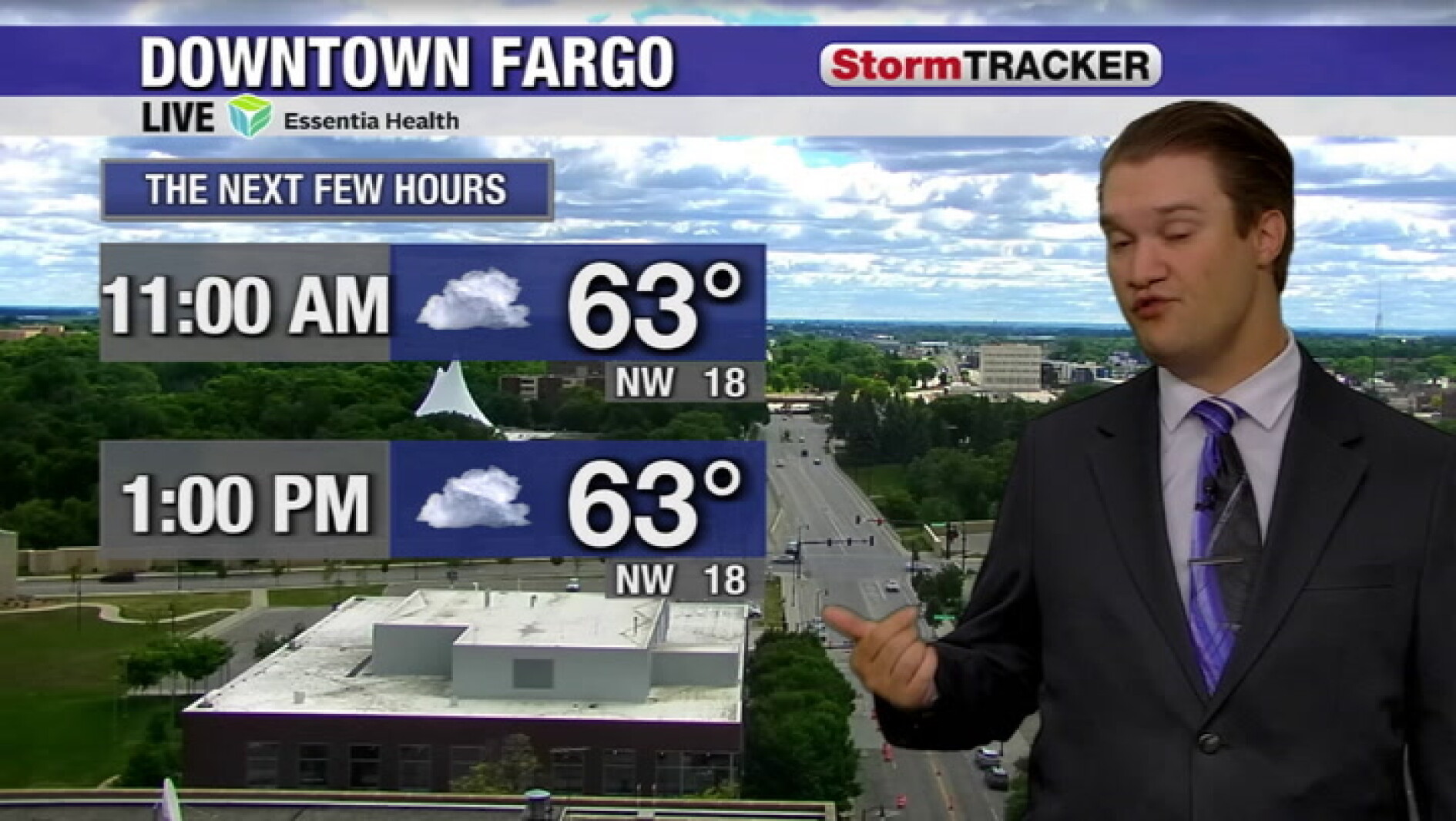 Cloudy continuing to increase this afternoon with temperatures leveling ...