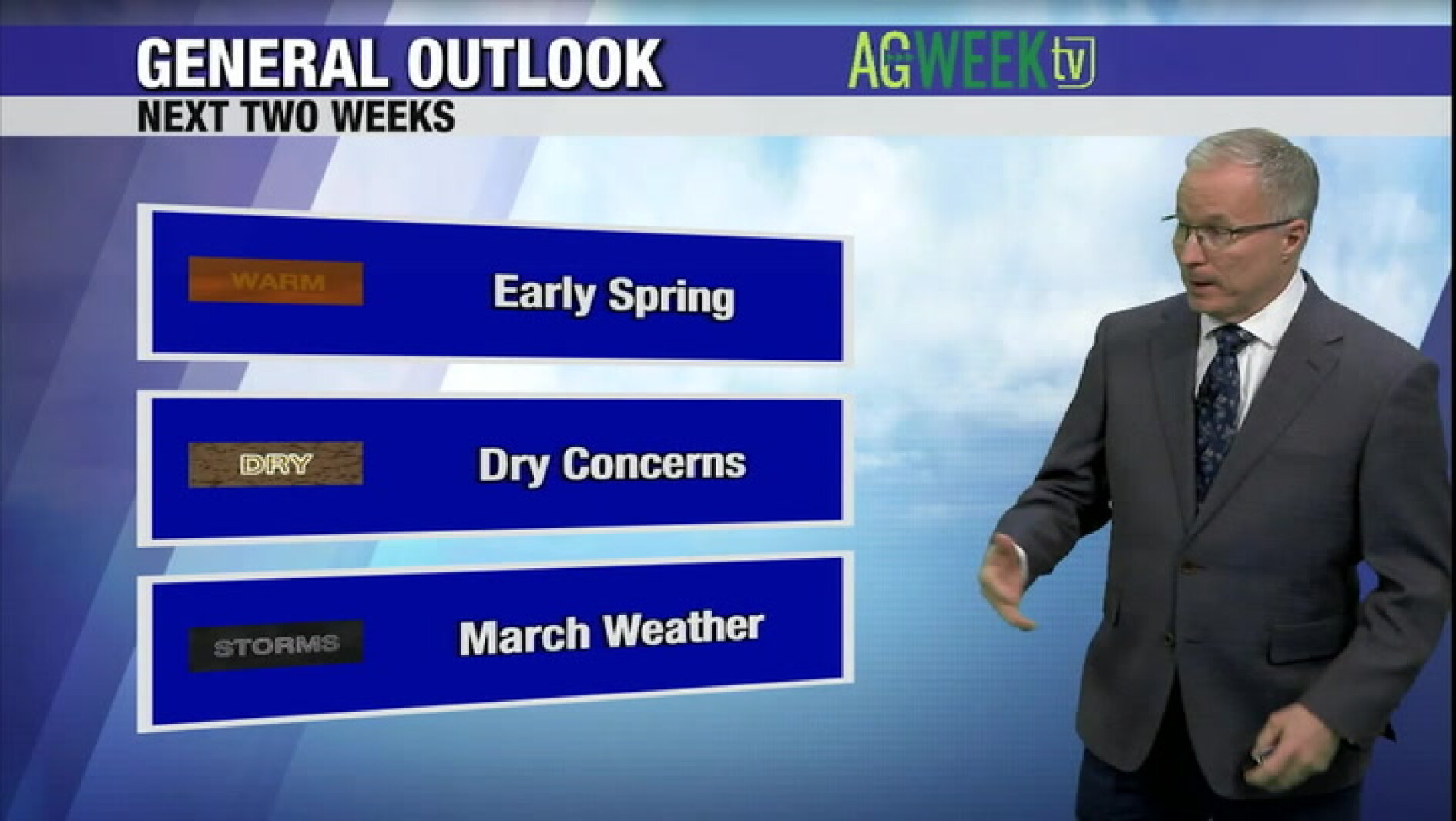 Spring weather has showed up early but that doesn't mean storm chances ...