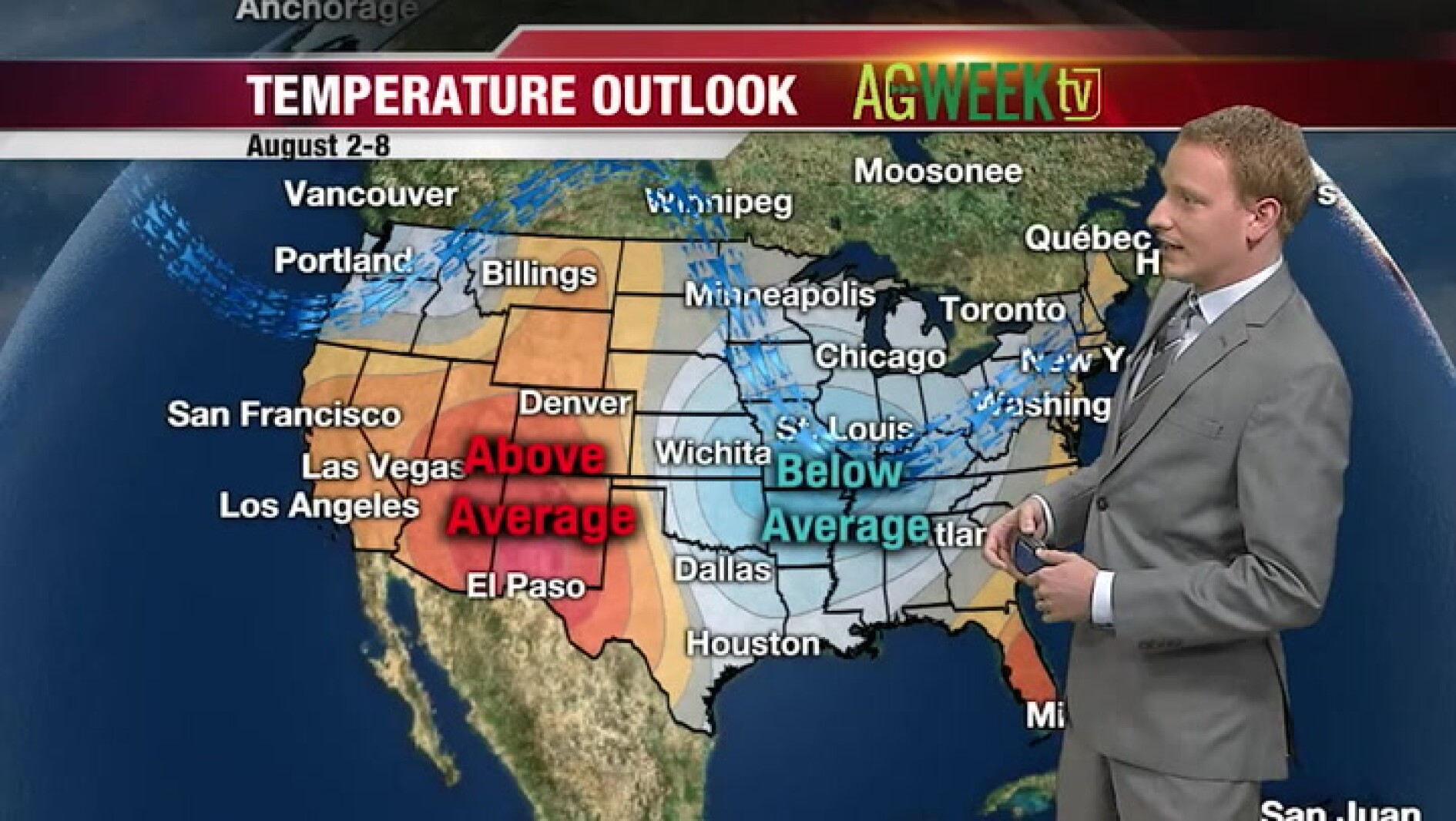 Mild August temperatures expected, with low chance of rainfall - Agweek ...