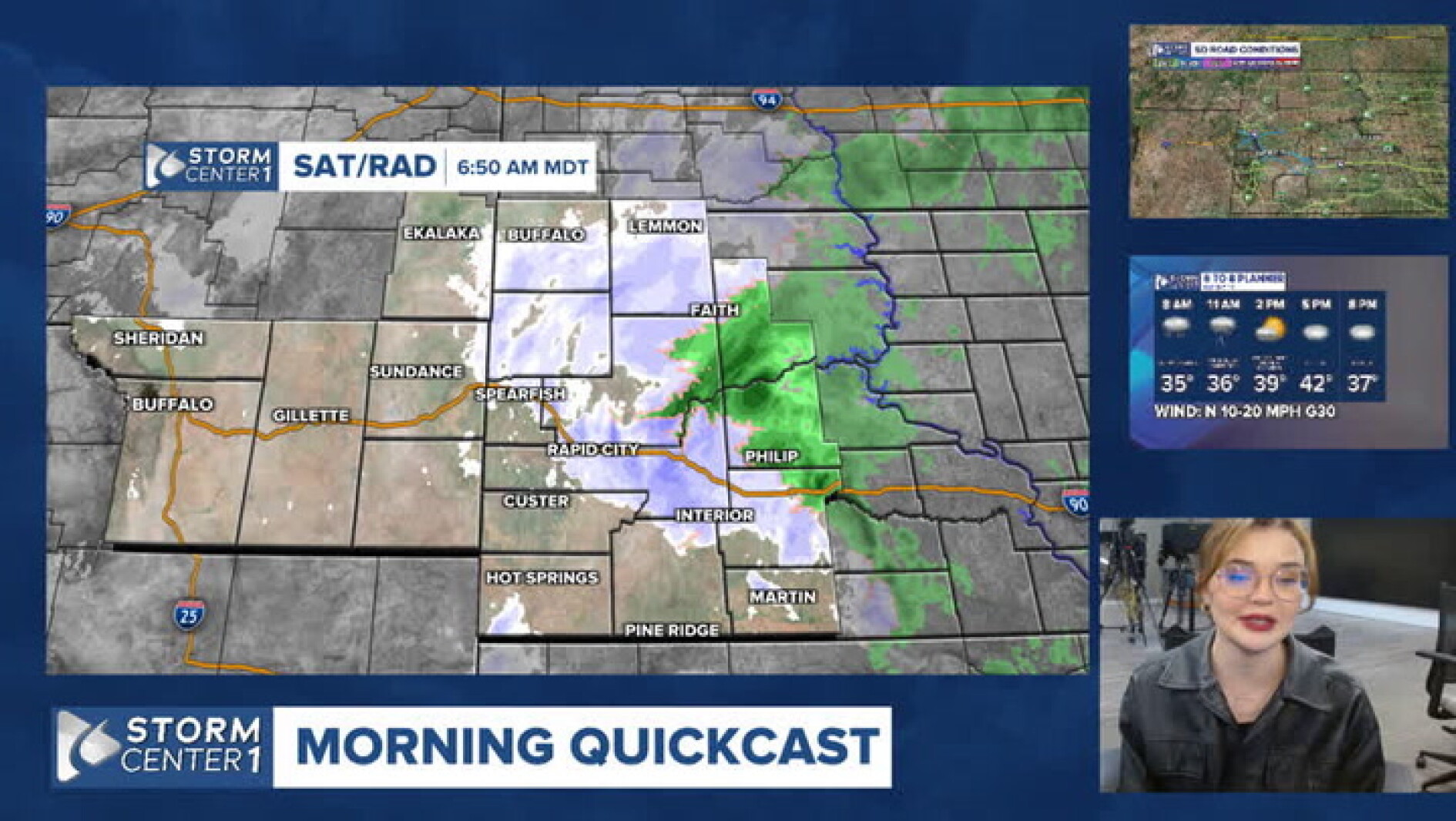 MON 7:57 AM - Rain/snow showers today - Rapid City, South Dakota | News ...