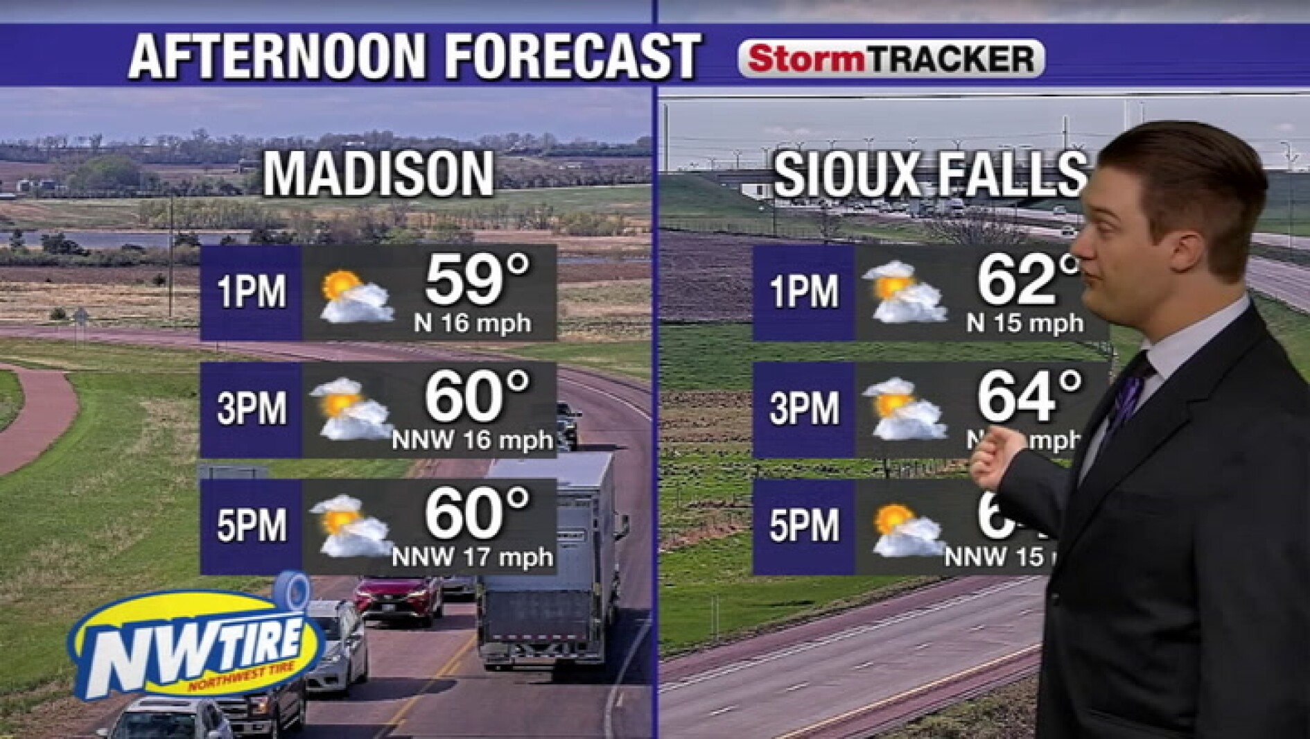 Tracking a slight north breeze for a cool spring afternoon - Mitchell ...