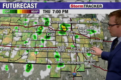 Strong to severe storms possible to the east later this afternoon ...