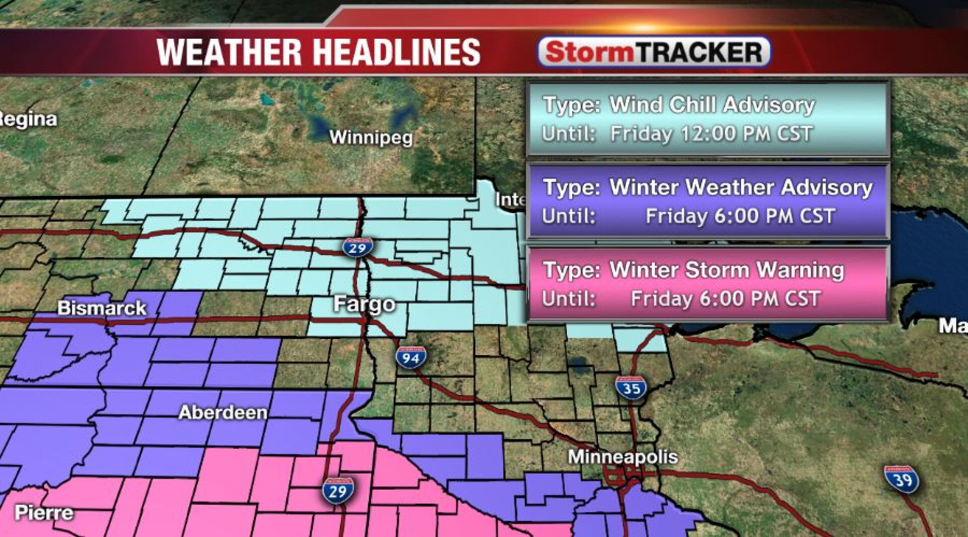 Snow Across the Dakotas with More Cold Temperatures - InForum | Fargo ...