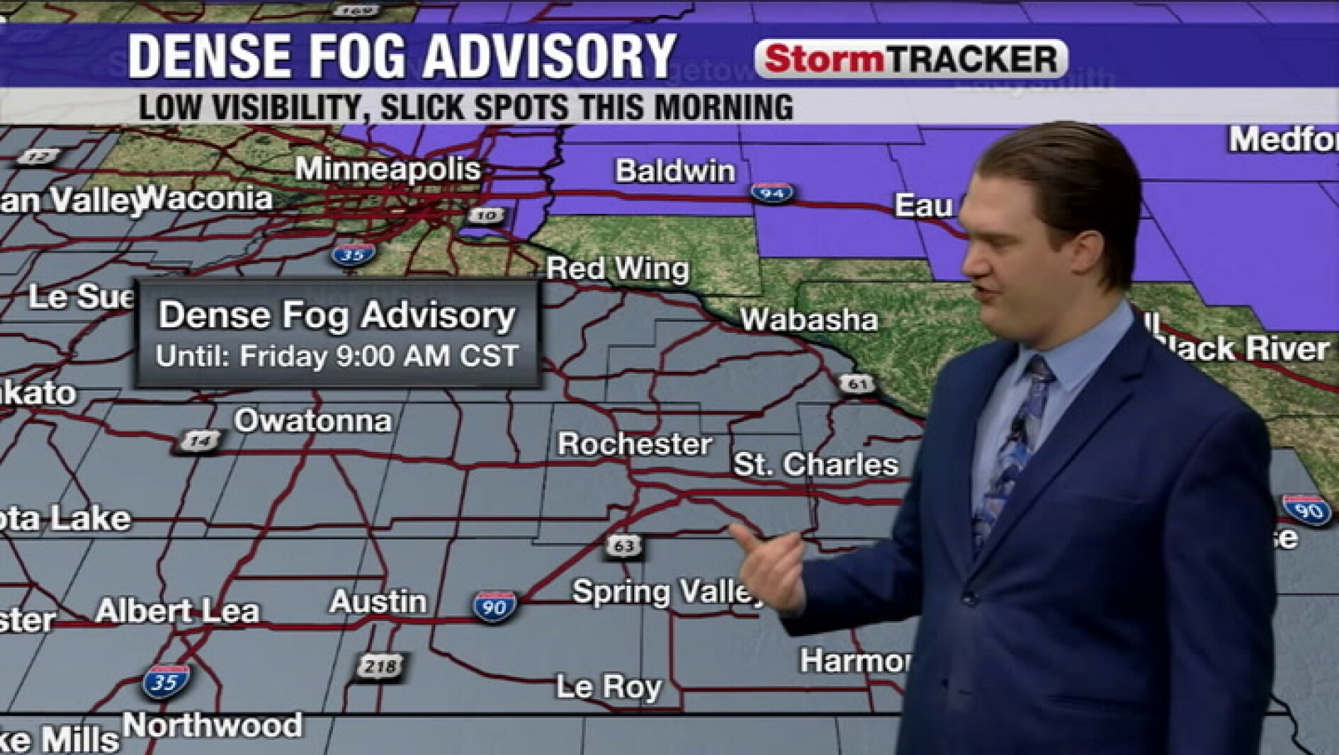 Dense fog across southern Minnesota for much of the morning - Post ...