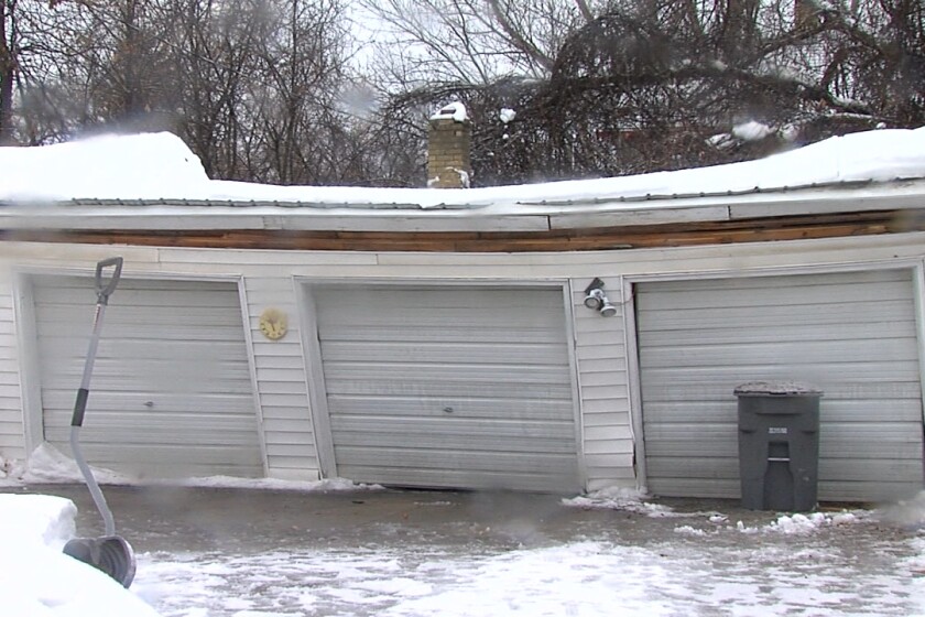 Heavy snow causes garage roof to collapse in Moorhead - InForum | Fargo ...