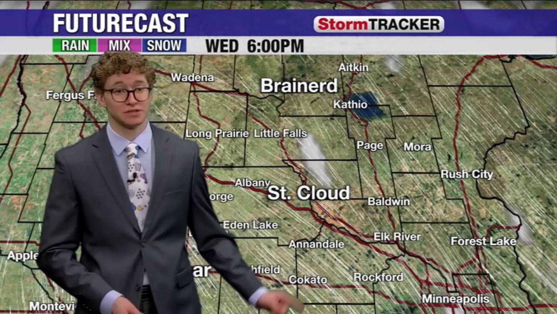 Quieting down tonight before winds, temps, and snow pick up tomorrow ...