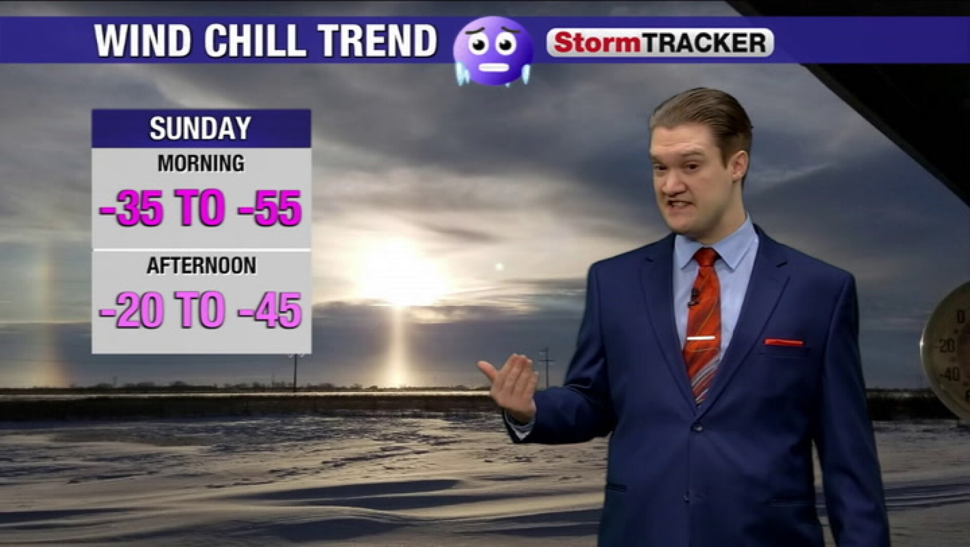 Tracking wind chills remaining dangerously cold for the evening tonight ...