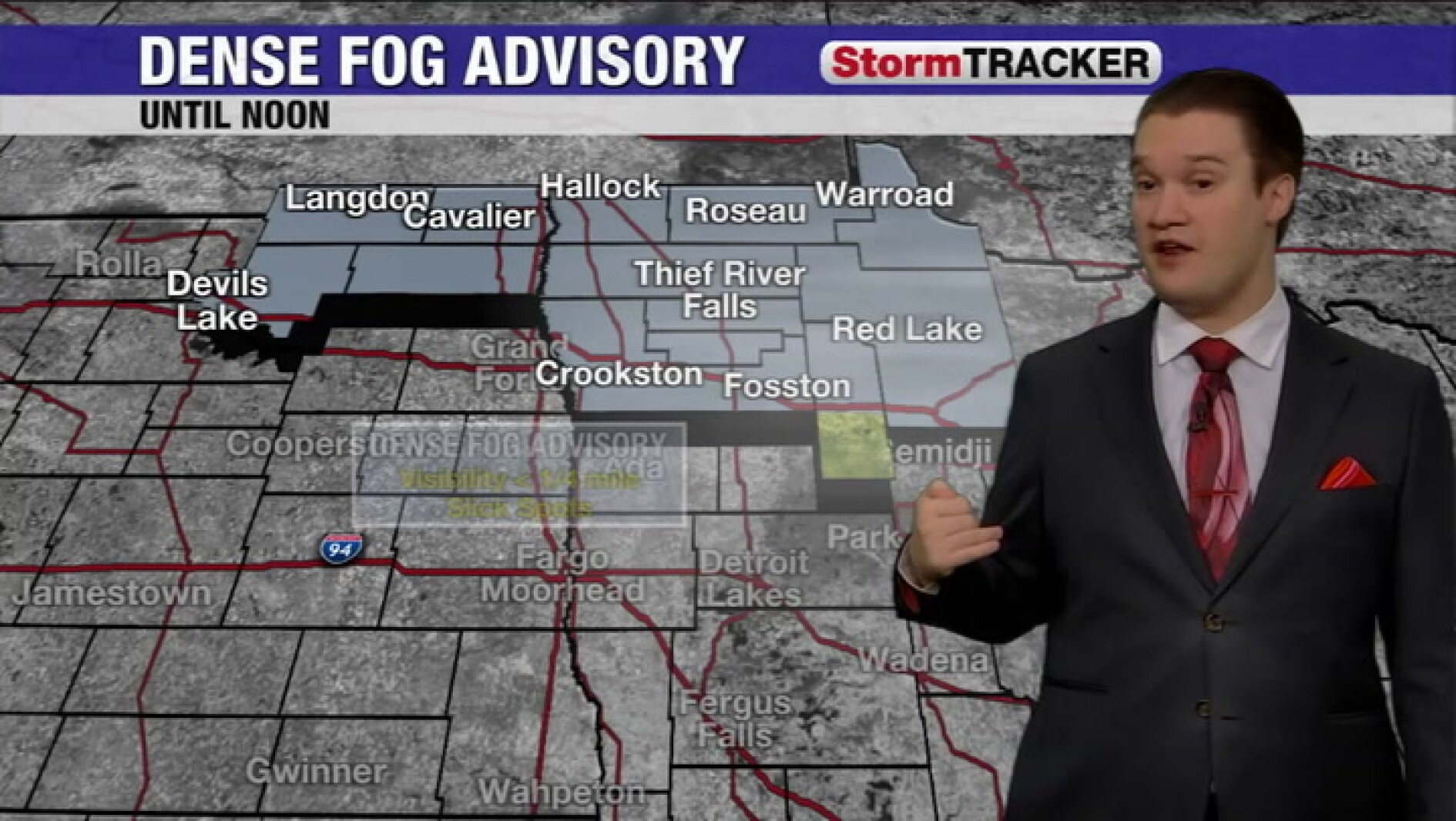 Tracking some spots of stubborn fog lingering into the late morning ...