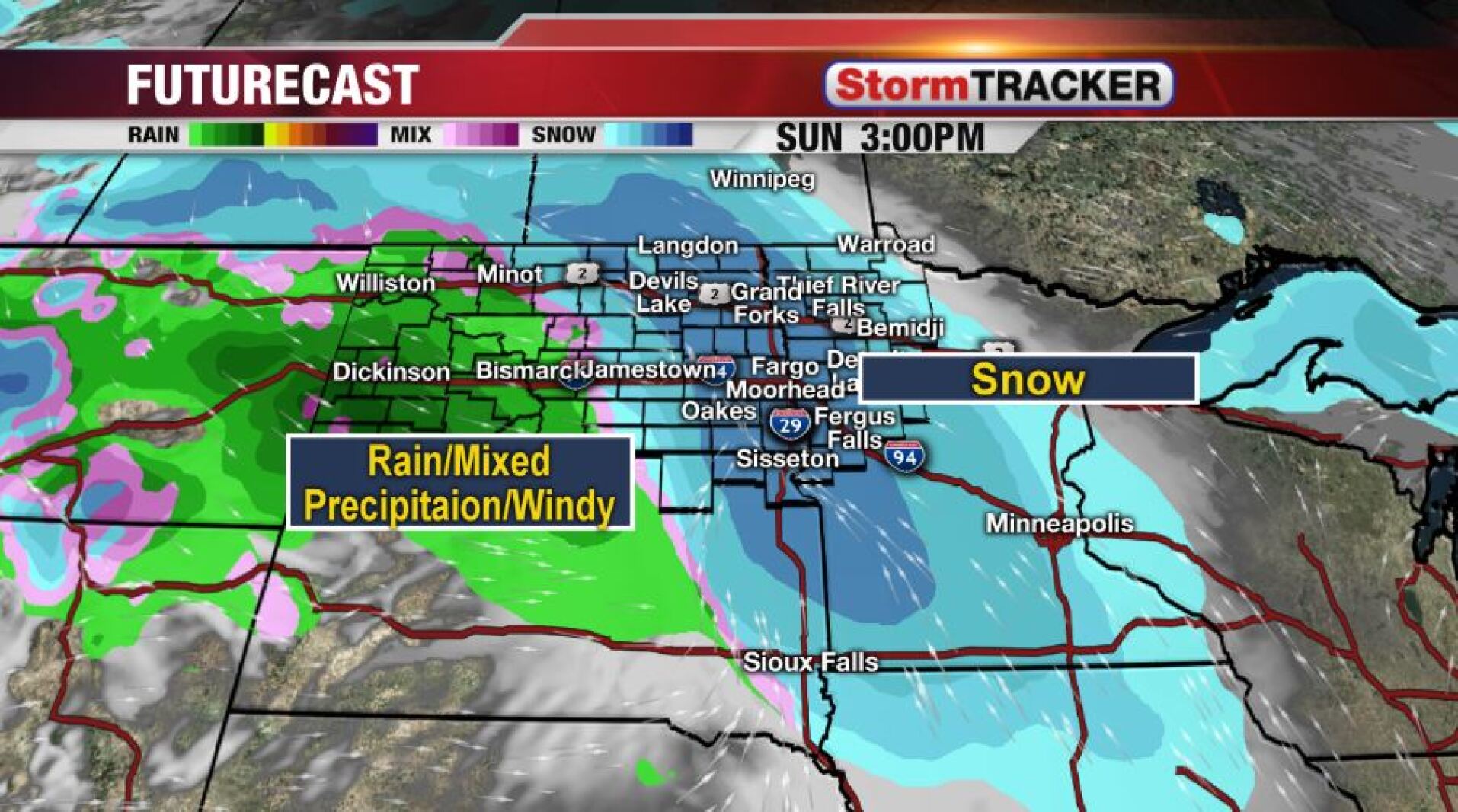 Tracking Winter Storm: Snow, Wind, Freezing Rain, Difficult Travel ...