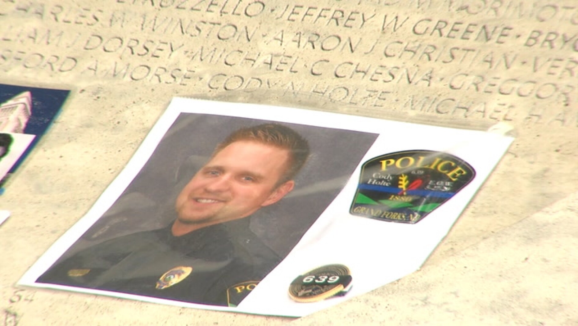 Officer Cody Holte's name engraved on National Law Enforcement Officers ...