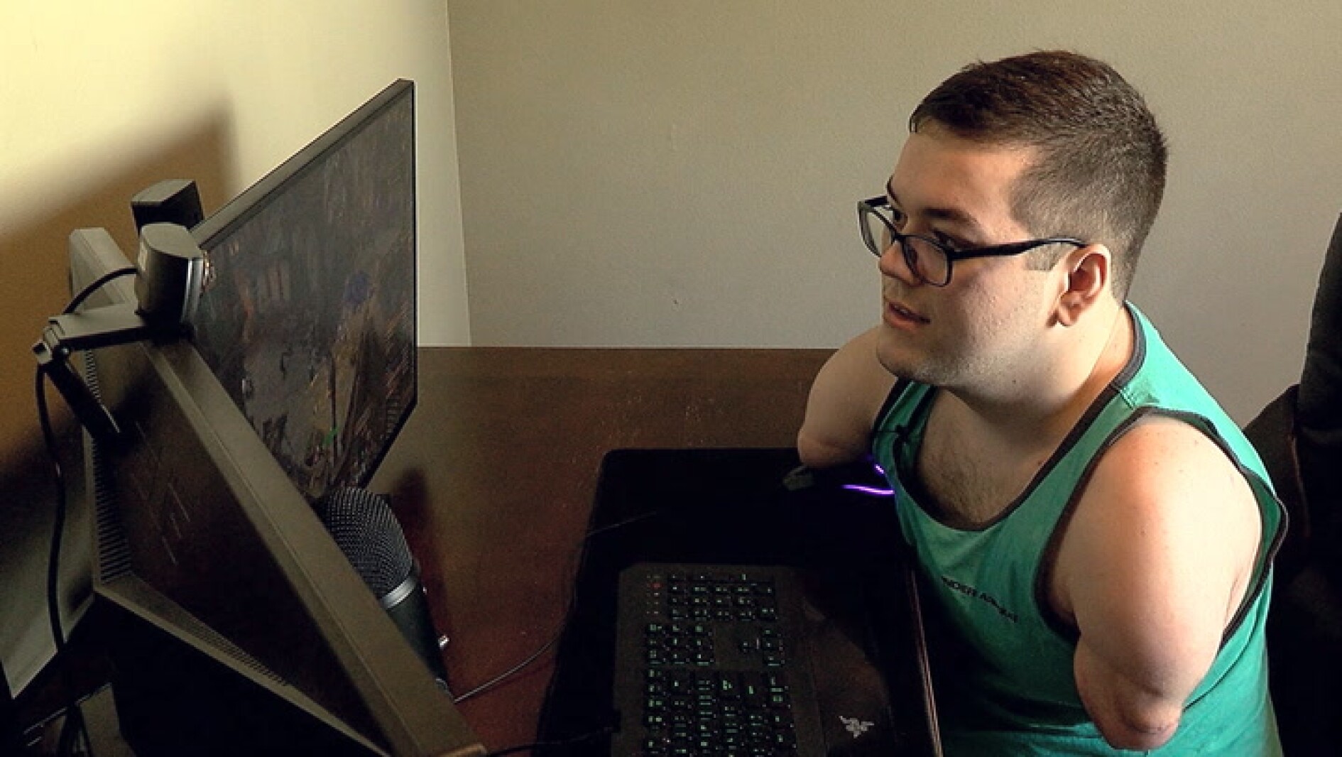 Parker Sebens, who lost his arms in a farm accident as a child, now ...