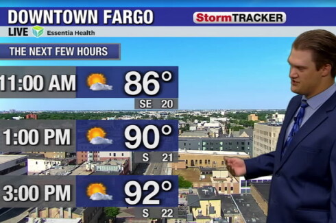 Showers moving out and a slow warm-up today ahead of severe weather ...