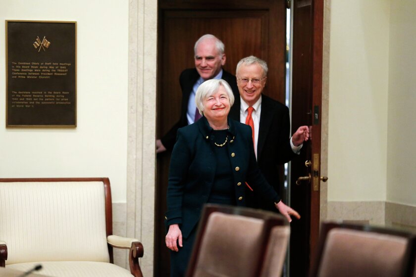 Yellen sworn in as first woman fed chair - Grand Forks Herald | Grand ... Yellen sworn in as first woman fed chair - Grand Forks Herald | Grand ...