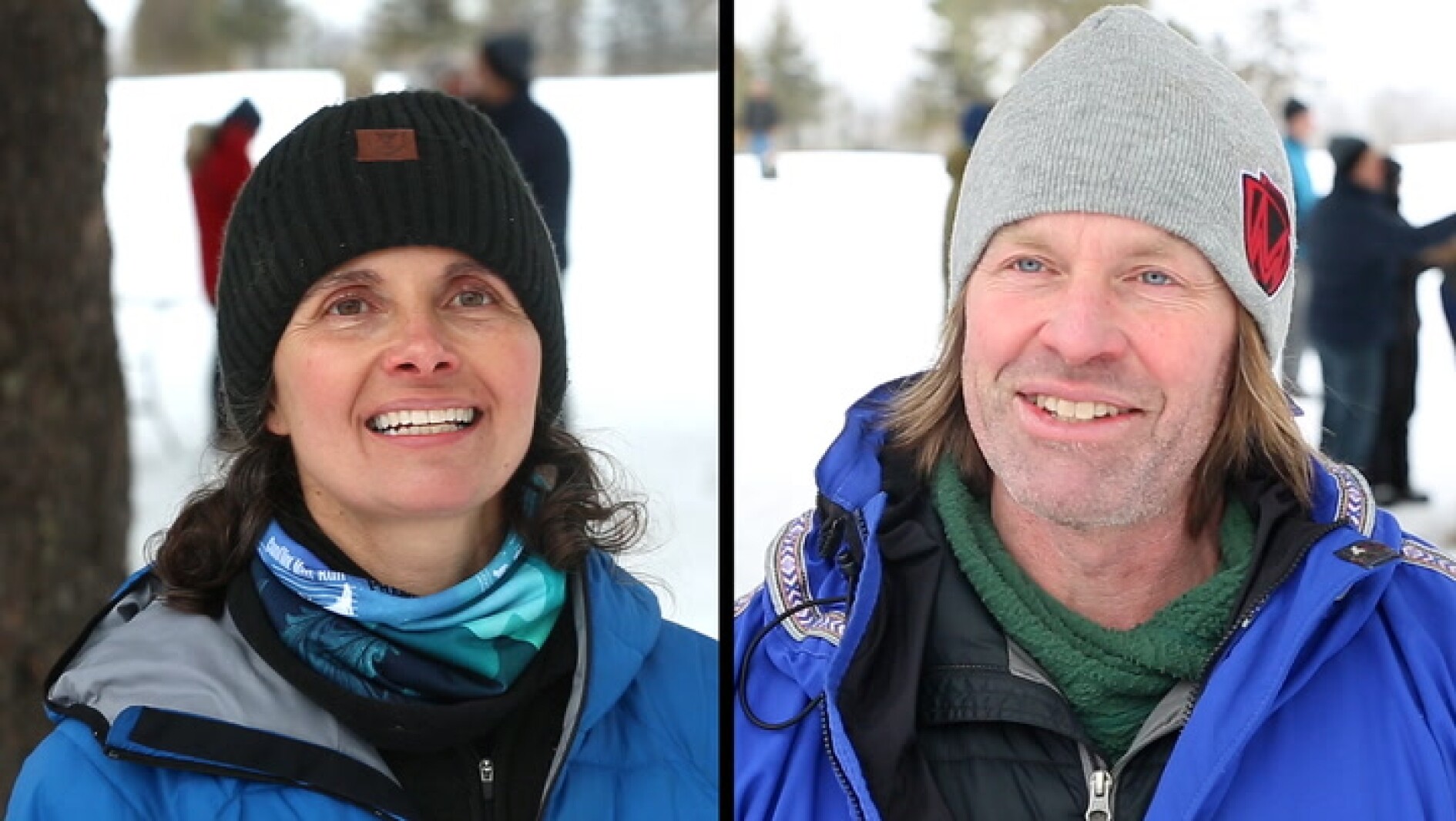 Jen Freking racing, Blake Freking handling in 2023 Beargrease - Duluth ...